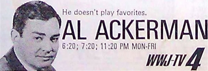 Deadline Detroit | In Al Ackerman's Time, 'Sports Anchors Were ...