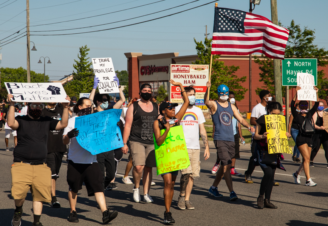 Deadline Detroit | Gallery: Hall Road in Sterling Heights Closes for ...