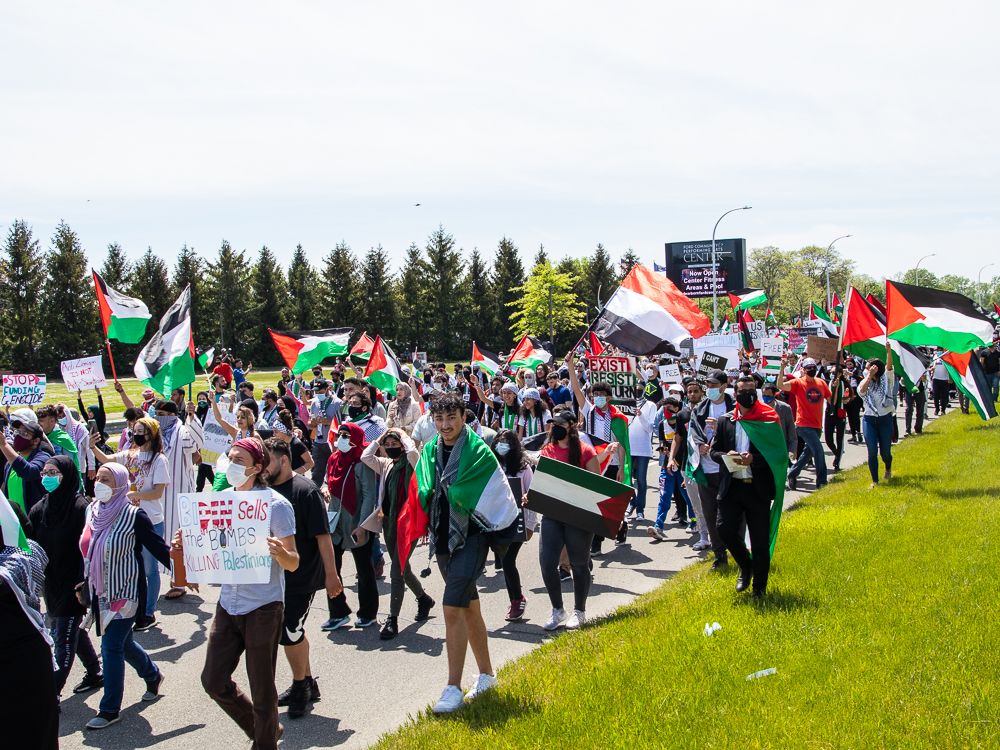Deadline Detroit | Gallery and Video: Palestinian Supporters Rally ...