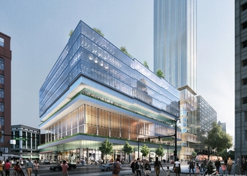 Deadline Detroit | Gallery: Team Gilbert Breaks Ground on Tower Raising ...