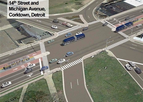 Deadline Detroit | Bus Rapid Transit Proposed from Downtown to Airport ...