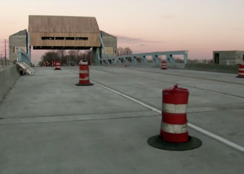 Deadline Detroit | Finally: Fort Street Bridge in Detroit Reopens After ...