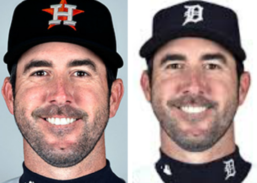 Deadline Detroit | Ouch Again! Verlander's Photo with a Houston Astros' Cap