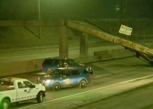 Deadline Detroit | Pedestrian bridge collapses in Detroit at I-94 at ...