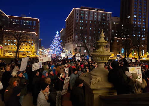 Deadline Detroit | On the eve of impeachment vote, anti-Trump crowds ...