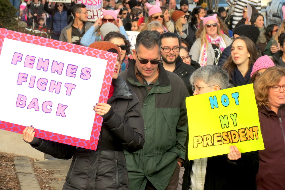 Deadline Detroit | Gallery: Thousands March Down Woodward to Protest ...